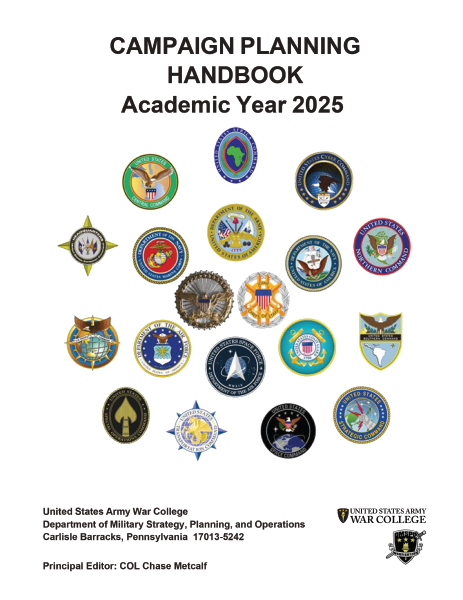AY25 Campaign Planning Handbook > US Army War College - Publications ...